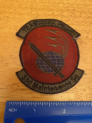 USAF US Air Force Patch 33rd Maintenance Squadron Teamwork Pride SQ ...