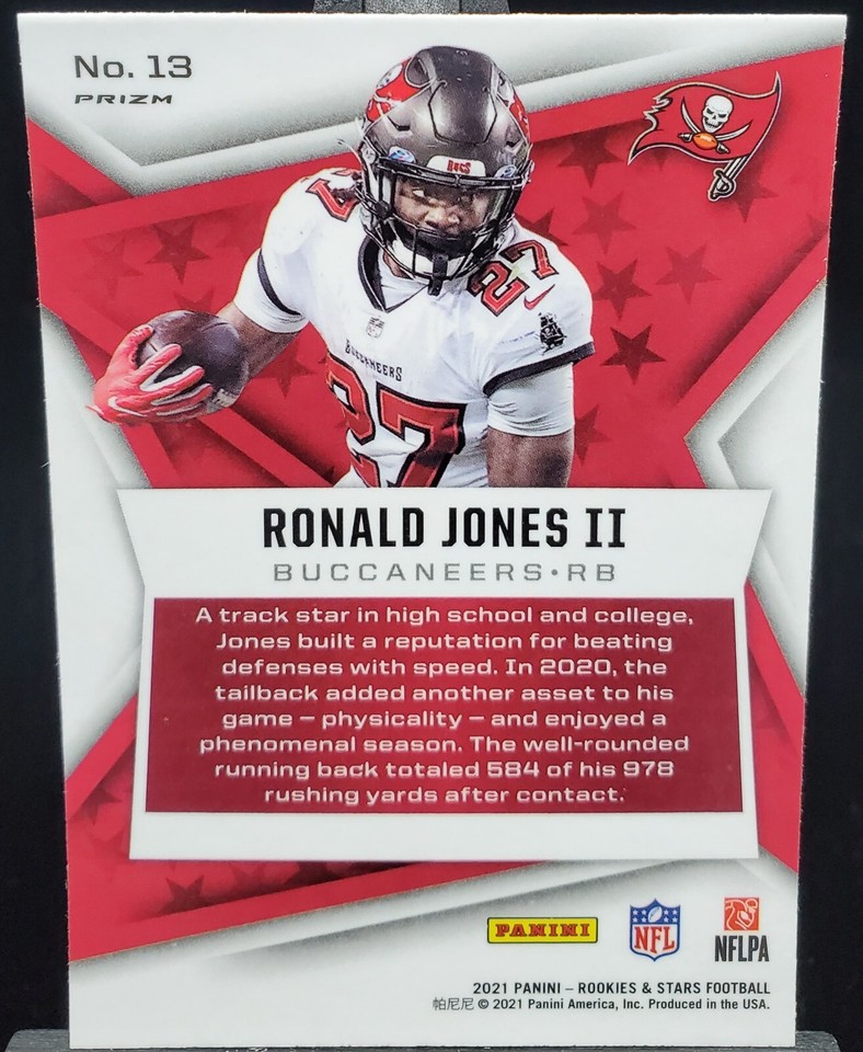 2021 Panini Rookies & Stars Ronald Jones II Pulsar Prizm Box Set Buccaneers B017 | eBay