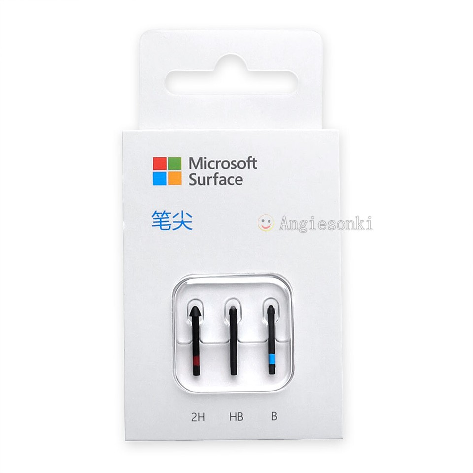 100% Genuine Microsoft Pen Tip Kit (2H, HB, B) for Surface Pro 4 5 Pen ...