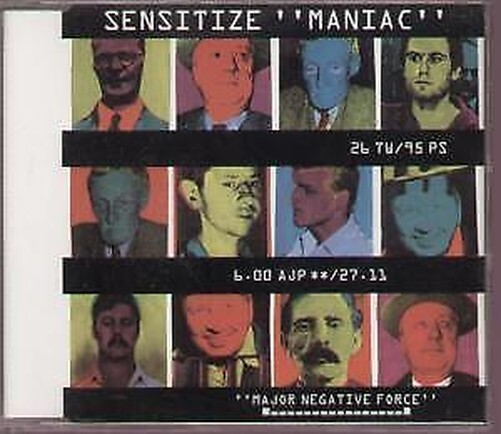 Sensitize Maniac CD UK Food 1991 7" version b/w major negative force ...