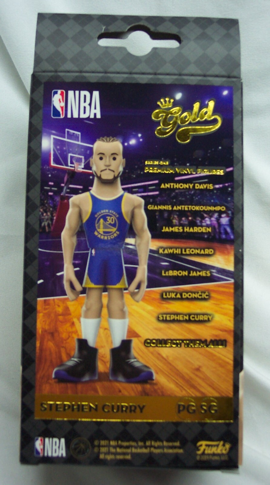 Funko STEPH CURRY Golden State Warriors GOLD Premium VINYL FIGURE TOY ...