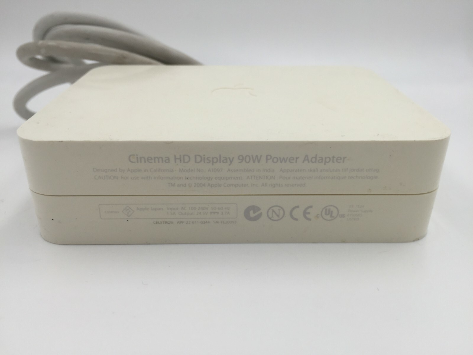 Apple A1097 Cinema HD Display 90W Power Adapter for 23'' DVI Cinema ...
