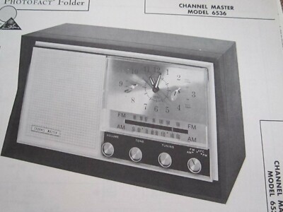 CHANNEL MASTER 6536 RADIO RECEIVER PHOTOFACT | eBay
