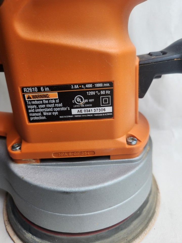 Ridgid R2610 6" Corded Electric Orbital Sander | eBay