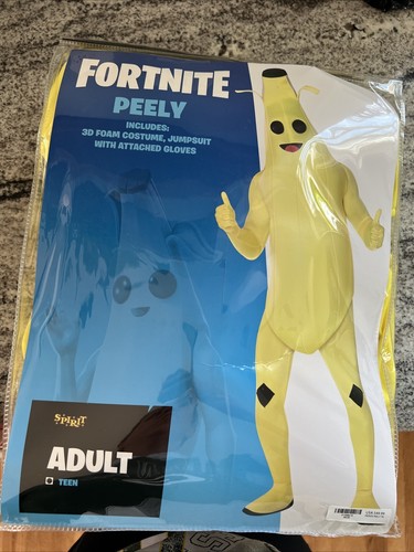 NEW Spirit Halloween Fortnite Adult XS Peely Costume Size TEEN | eBay