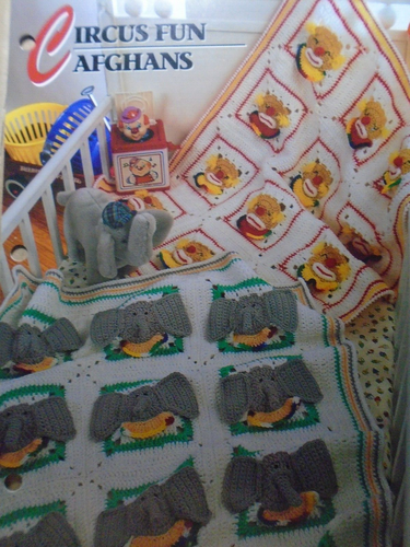 Circus fun Afghans Annie's Attic Crochet Pattern Leaflet Quilt & Afghan ...