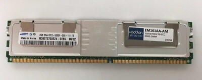 Axiom HP Compaq 2GB PC2-5300 ECC DDR2 SDRAM DIMM (xw6600) EM161AA-AM ...