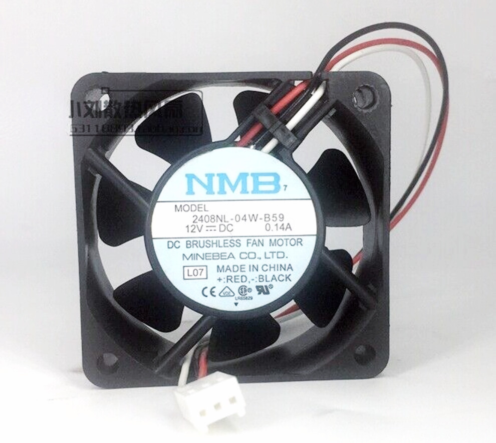 NMB 2408NL-04W-B59 cooling fan 60*60*20mm DC 12V 0.14A 3 pins | eBay