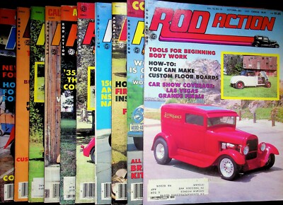 Lot of 10 Rod Action Magazines Vintage Hot Rod Custom Build Street Rod ...