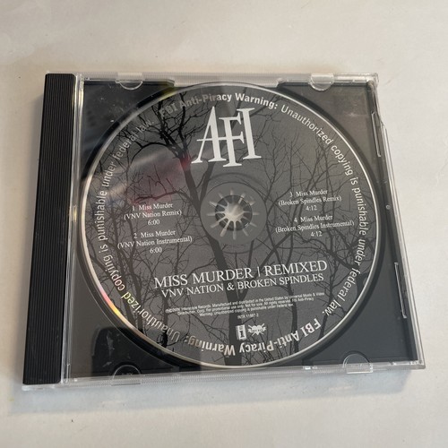 AFI VNV Nation Miss Murder Remix Rare Promo CD A Fire Inside Broken ...