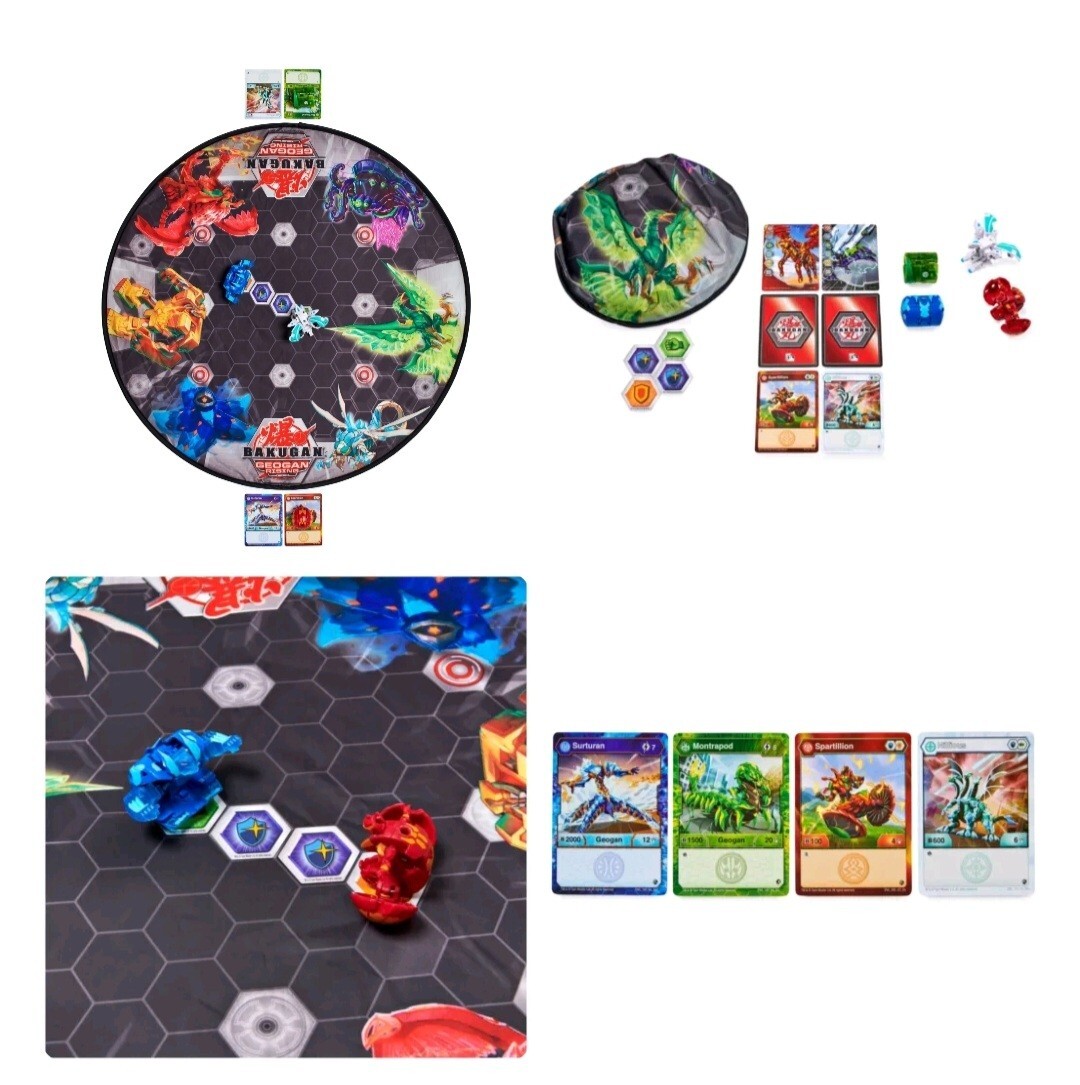Bakugan Geogan Rising Geogan Face Off Bundle w/ Exclusive Geogan, Mat ...