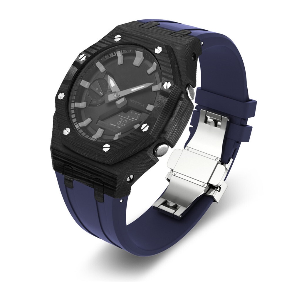 4rd AP Mod Kit Carbon Fiber Case for Casio G-SHOCK GA 2100 Liquid ...