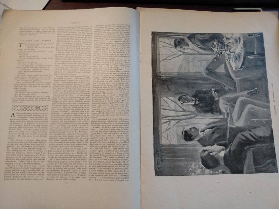 Antique Vogue magazines year 1896 antique vintage old fashion | eBay