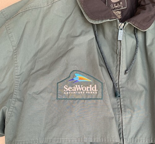 Vintage SeaWorld Shamu Orca Killer Whale Jacket Size XXL Gear For Sport ...