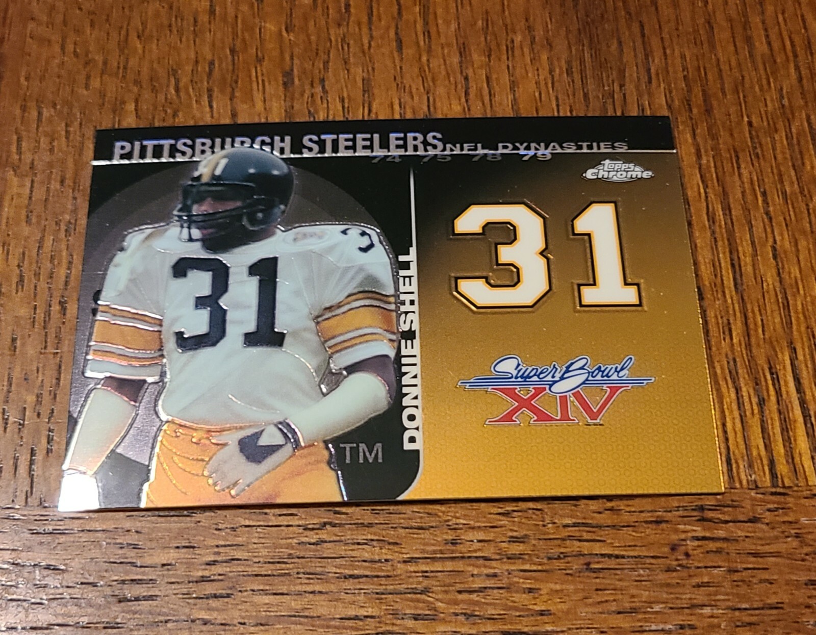 STEELERS DONNIE SHELL 2008 TOPPS CHROME NFL DYNASTIES TRIBUTE #DYNC-DSH ...