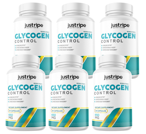6 Pack Glycogen Control Blood Capsules Blood Sugar Control - 60 ...