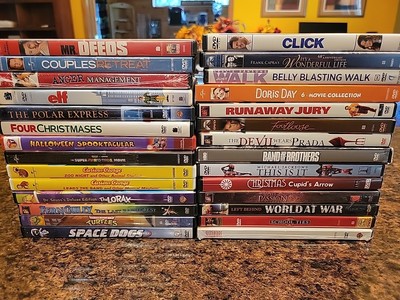 Huge Cartoon Comedy DVD Lot Super Mario Adam Sandler Christmas Ninja ...