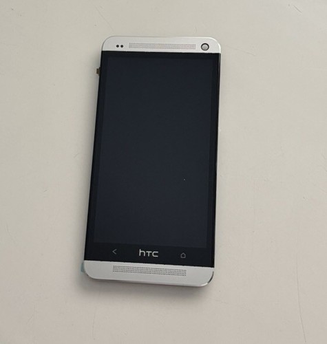 HTC One M7 Touchscreen LCD Display Frame Complete Front Cover Glass Silver | eBay