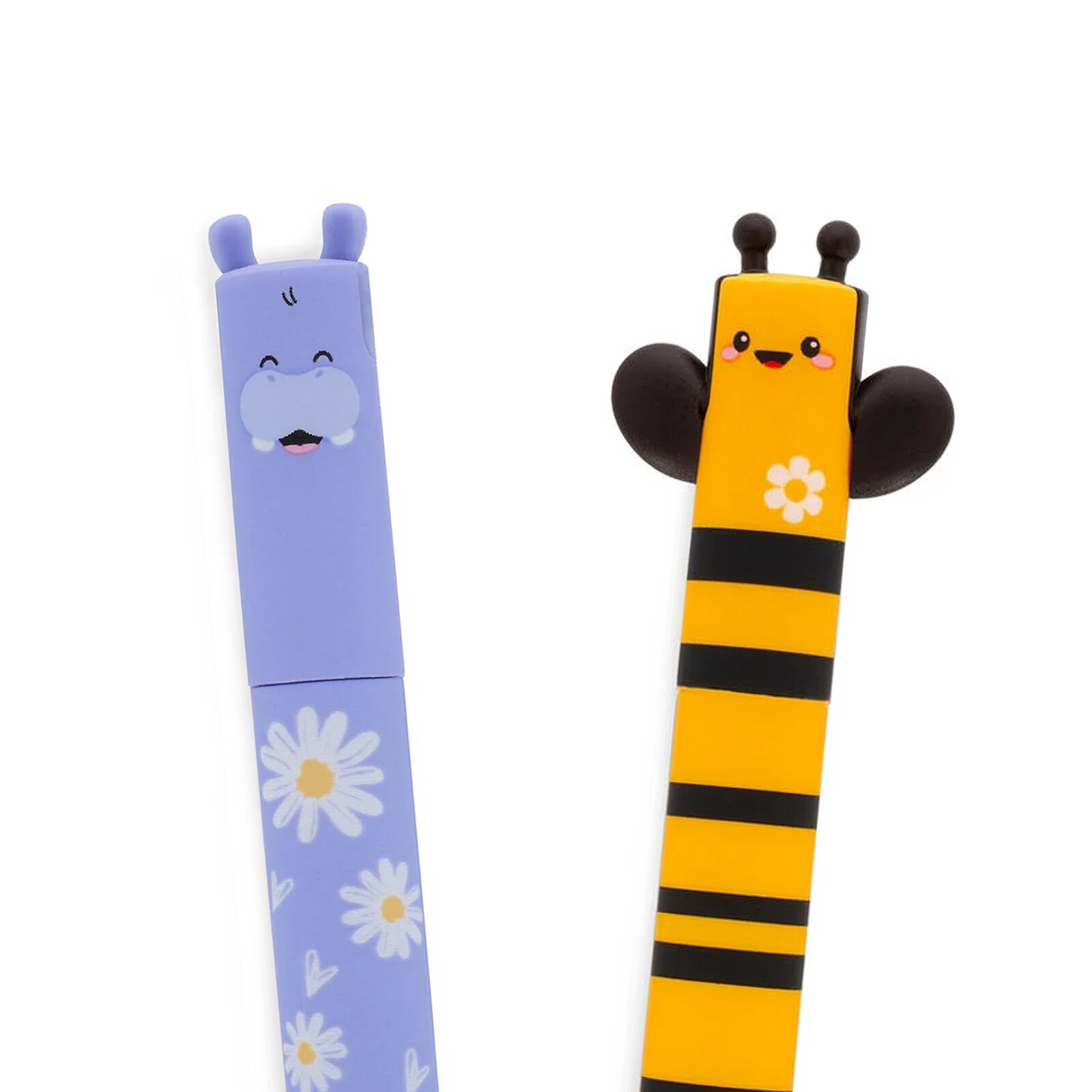 Erasable Pen Legami Set Bee & Hippo Kawaii Animal Gel Pens School ...