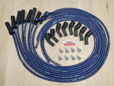 42" 8.65mm Moroso Spark Plug Wires LS Coil Relocation kit LSX LS1 LS2 ...
