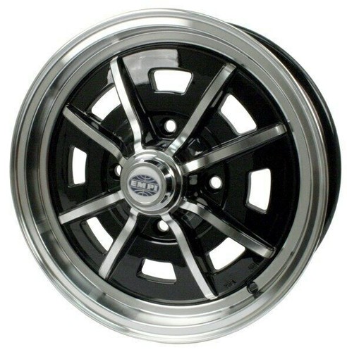 15" X 5" Vw Bug 4 Lug Black Empi Sprint Star Wheel Includes Cap-Valve ...