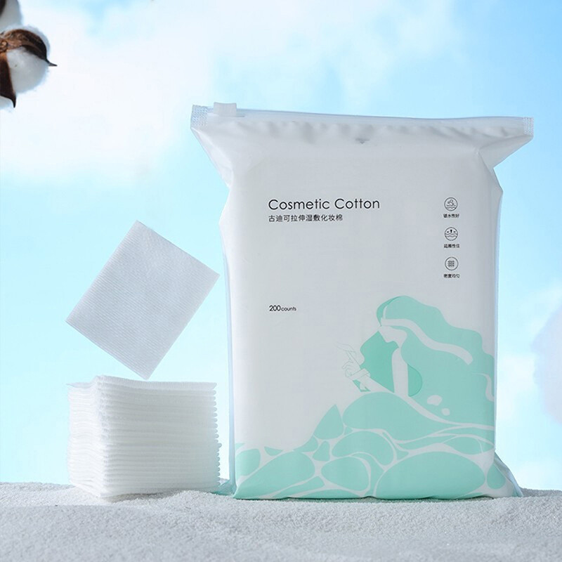 200Pcs Elastic Mummy Gauze For Face Makeup Cotton Pads With Spray ...