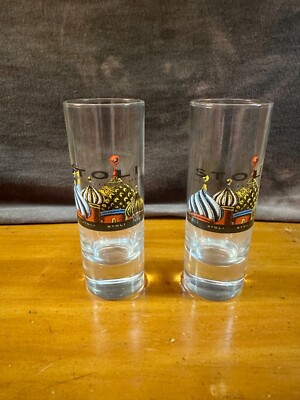 Set of 2 Stoli Classic Collectors Series Shot Glasses Russian Scene | eBay