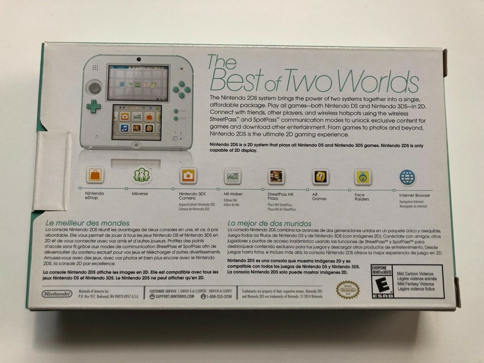 2DS Sea Green System BRAND NEW FACTORY SEALED NEVER PLAYED GRAIL RARE ...