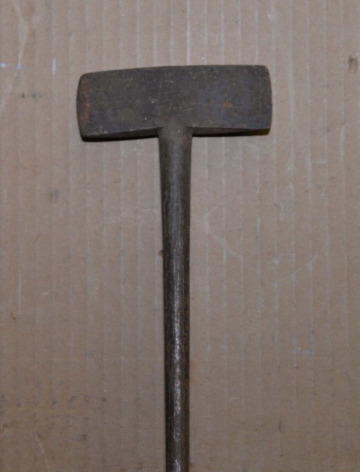 Rare antique blacksmith made hammer millstone saw blade collectible ...