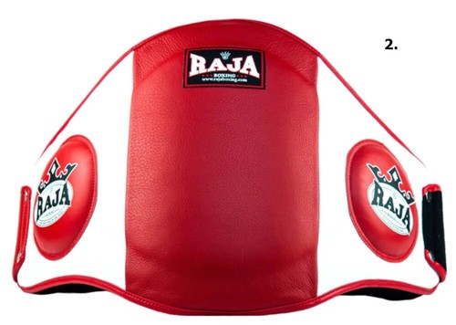 Belly Pad Leather RAJA Boxing Protector MMA Muay Thai training Made TH ...