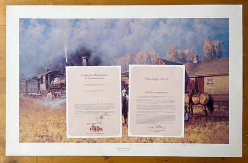 Fine Art Print Gary Carter West Yellowstone Cowboy One Night Stand 7/ ...