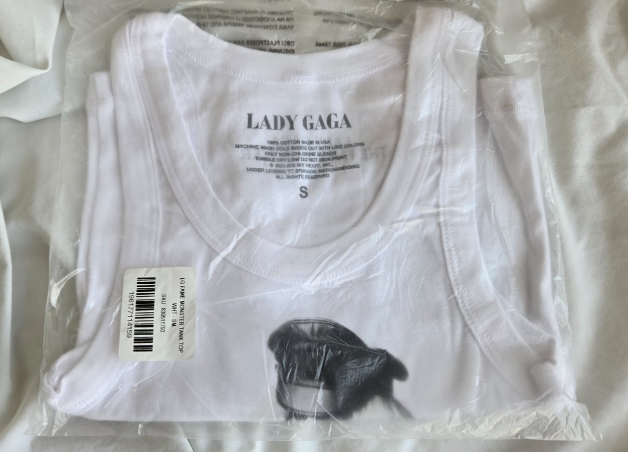 NEW SMALL Lady Gaga Fame Monster Photo Tank Top~ LIGHTWEIGHT & THIN AF ...