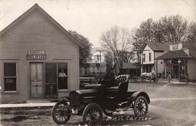 Street View U.S. Mail Carrier MI Michigan 1918 RPPC Photo Postcard COPY ...