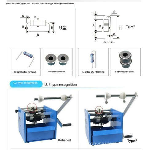 Manual Resistors Axial Lead Bending Cut Forming Machines U/F /one ...