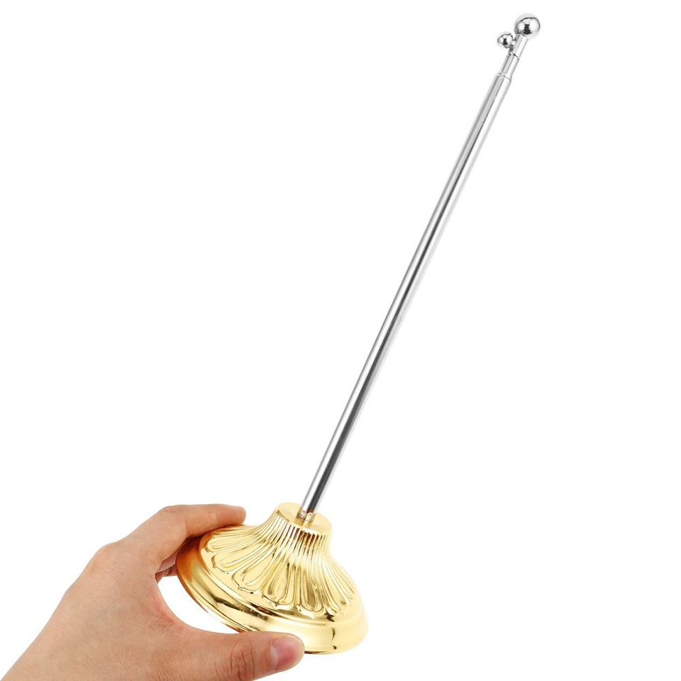 5Pcs Reusable Golden Desktop Flag Stand Stainless Steel Flag Holder for ...