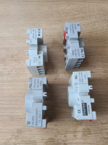 Dayton Eaton Magnecraft 70-464-1 Relay Socket for 8 Pin Relays Lot of 4 ...