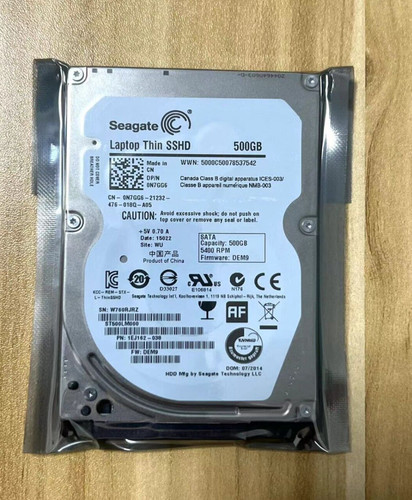 Seagate Laptop SSHD 500GB Internal 5400RPM 2.5" (ST500LM000) SSHD ...