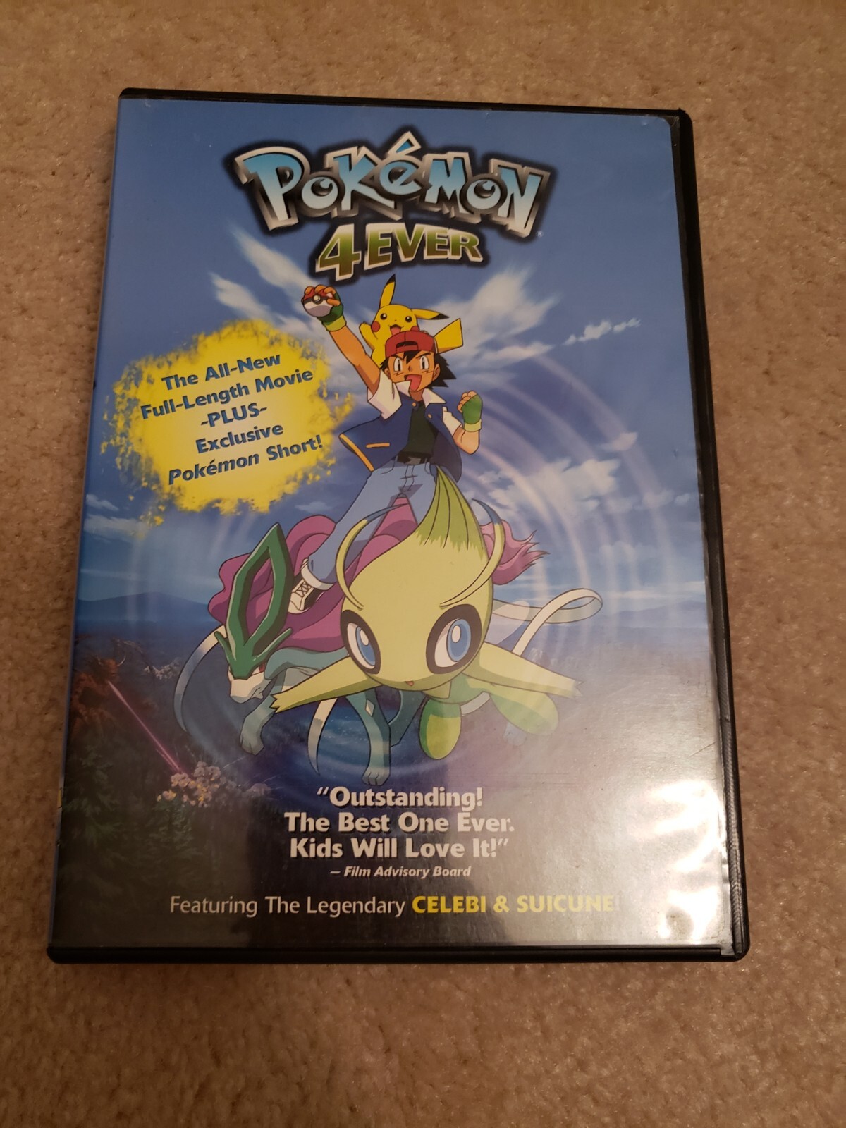 Pokémon 4Ever (DVD, 2002) w/ legendary Pokémon Celebi and Suicune ...