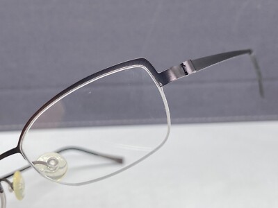 Lindberg Eyeglasses Frames Woman Gray Half-Rim Square Spirit Titan 7170 ...