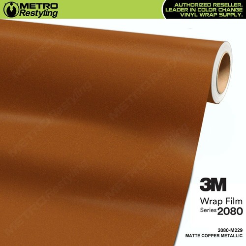 3M 2080 Series MATTE COPPER METALLIC Vinyl Vehicle Car Wrap Film Sheet ...