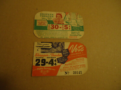St Louis 1944 bus pass lot / Summer Storm / The Canterville Ghost | eBay