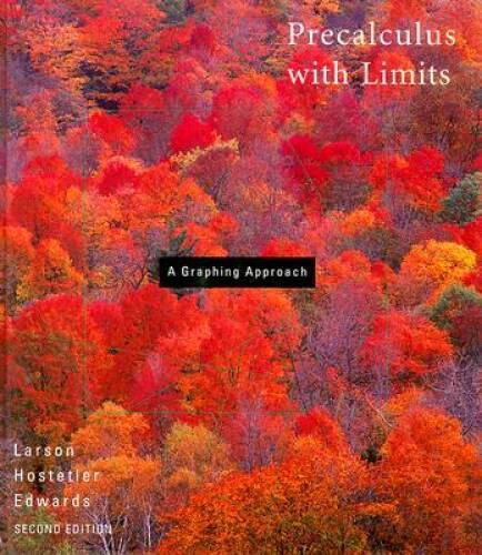 Precalculus With Limits: A Graphing Approach - Hardcover By Larson, Ron ...