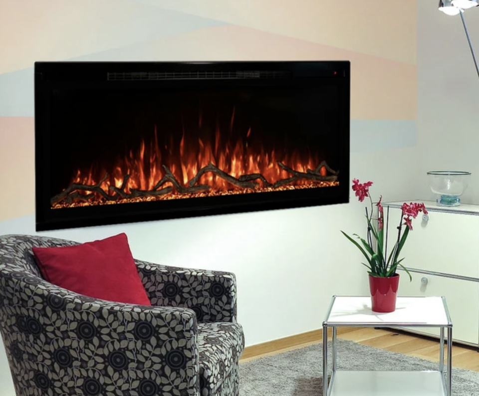 SPS-100B Modern Flames 100" Spectrum Slimline Linear Electric Fireplace ...