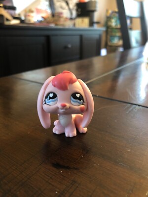 LPS Littlest Pet Shop #557 Pink Valentine Bunny Rabbit Hearts LPS ...