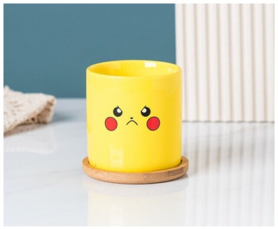 8cm Pikachu B Flower Pots Anime Succulent Plant Pot for Succulents ...
