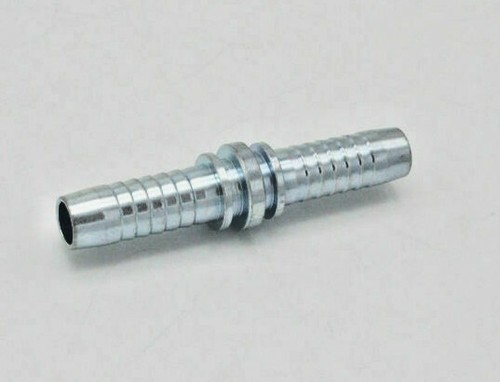 HYDRAULIC DOUBLE HOSE INSERT/TAIL 1/2" STEEL ZINC CHROMIUM PLATE FREE ...