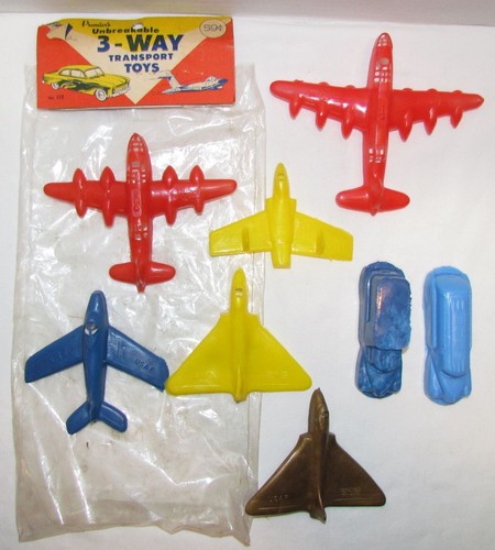 Premier 3-Way Transport Toys with header card: 5 planes & 2 cars | eBay