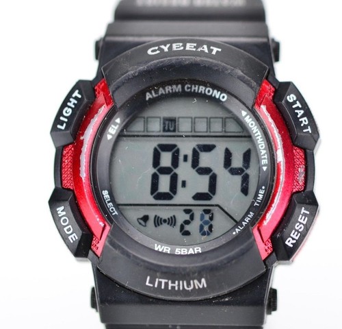 C856 Vintage Cybeat Mens Digital 5Bar Black J-axis Watch NCY06 7.4 | eBay