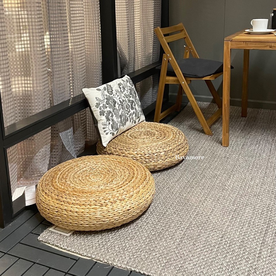 Ikea ALSEDA Stool, banana fiber/Rattan, Lightweight 23⅝×7⅛" NEW- | eBay