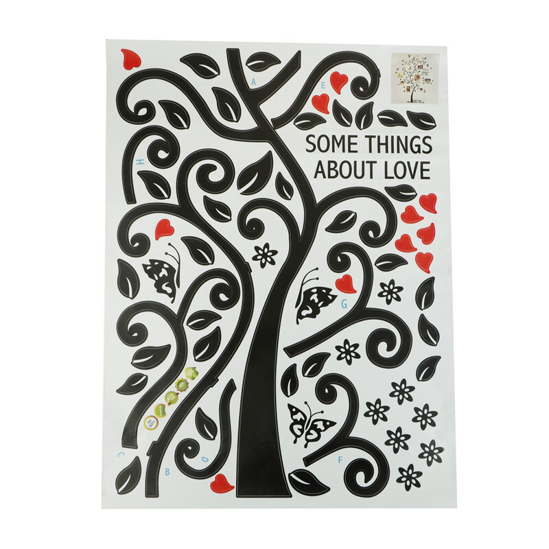 Happiness Photo Frame Tree Wall Sticker For Living Room Bedroom ...
